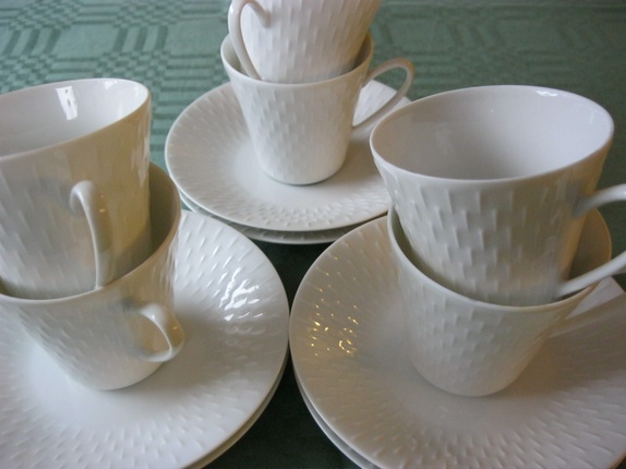 Hvite kaffekopper - Epla