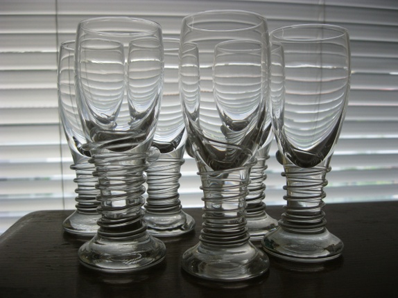 6 Hadeland glass Spiral - Epla