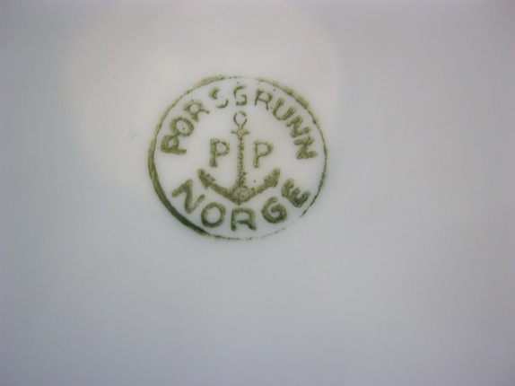 Gammel asjett Porsgrund - Epla