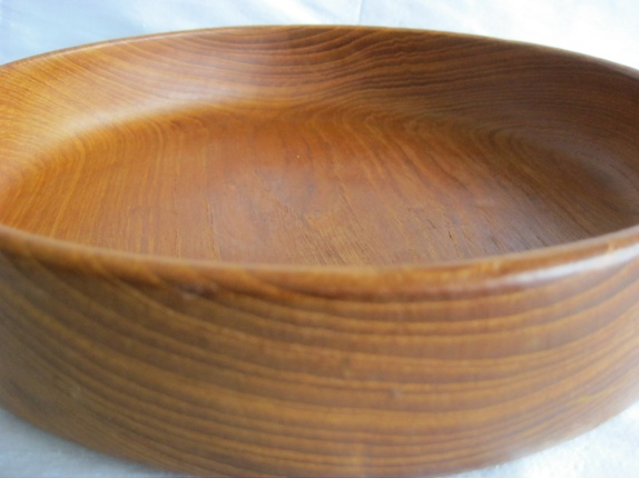 Stor skål teak 1960-talls - Epla