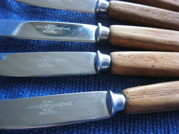 Norske teak fruktkniver - Epla