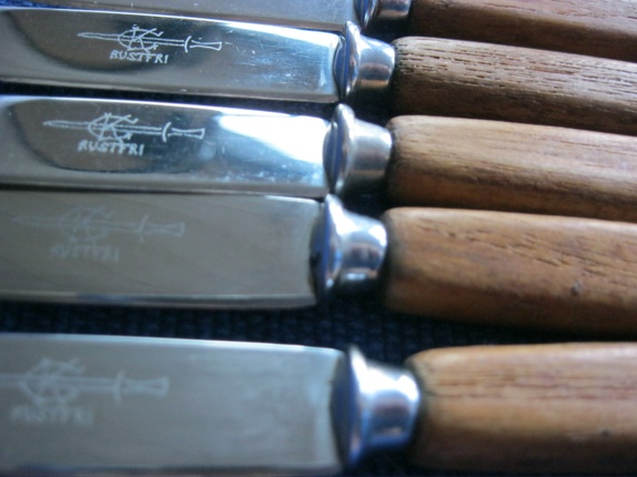 Norske teak fruktkniver - Epla