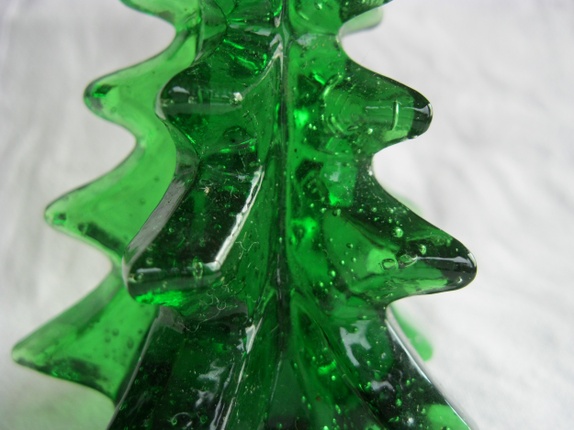 Juletre grønt glass - Epla