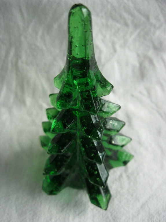 Juletre grønt glass - Epla