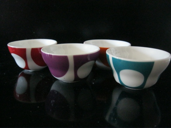 4 eggeglass Verner Panton - Epla