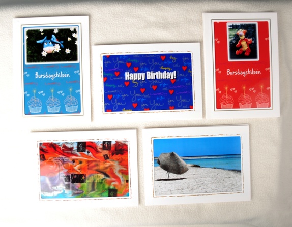 Kortpakke med 5 stk doble kort - Epla