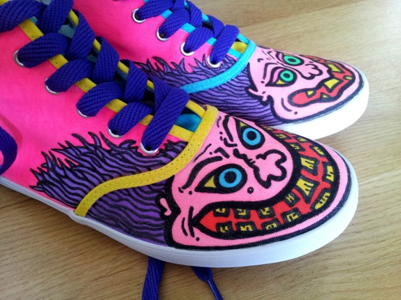 Stil Opp Skoa - Mr & Mrs Crazy-Pink str. 39. - Epla