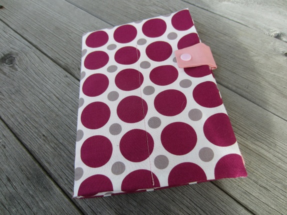 Rundpinne-etui rosa prikker - Epla