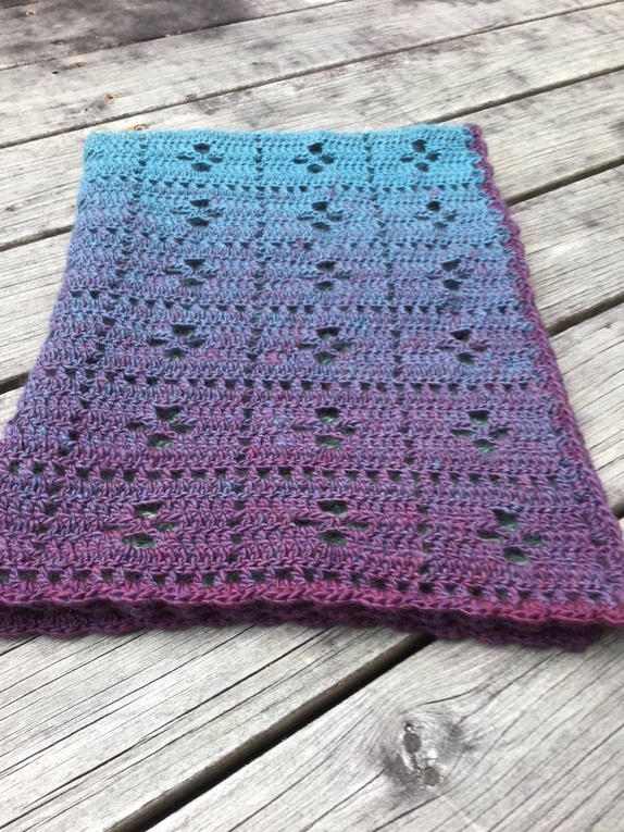 Heklet babyteppe/vognteppe - Epla