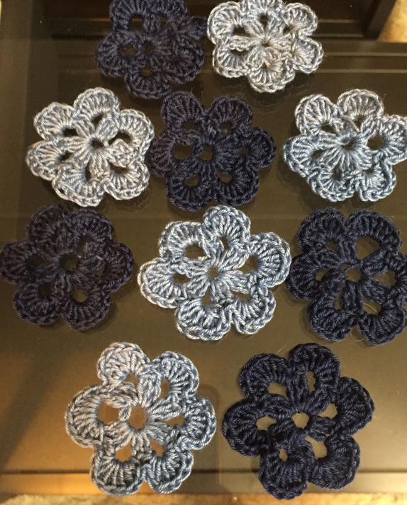 Heklede blomster - Epla