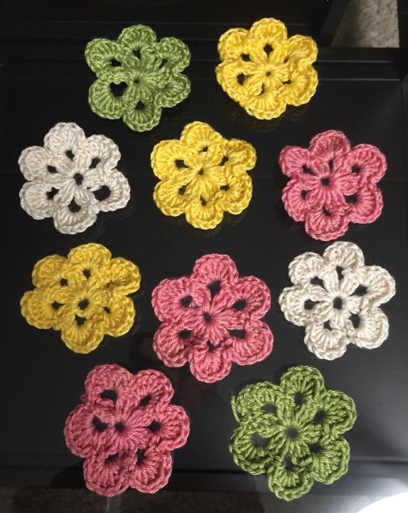 Heklede blomster - Epla