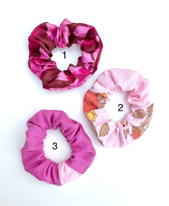 SALG! Scrunchie/hårstrikk - Epla