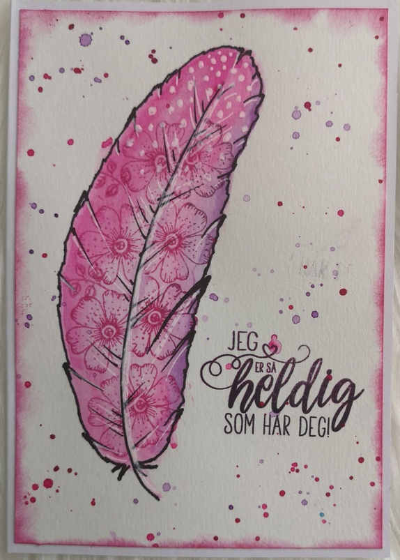 Håndmalt kort. - Epla