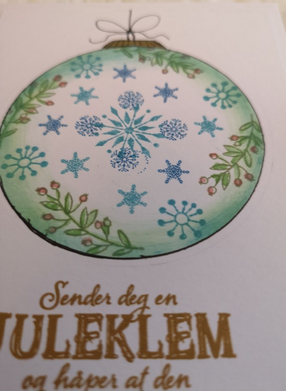 Julekule kort - Epla