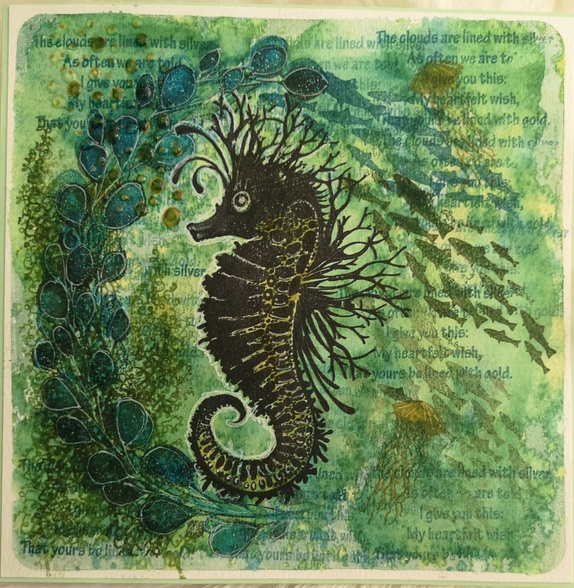 Kort uten tekst. Nydelig Lavinia stempler. - Epla