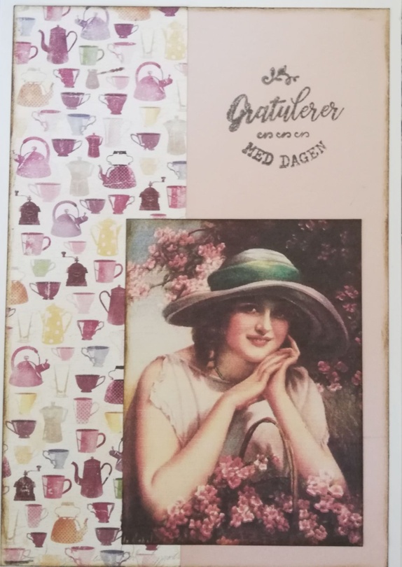 Gratulasjon-kort. - Epla