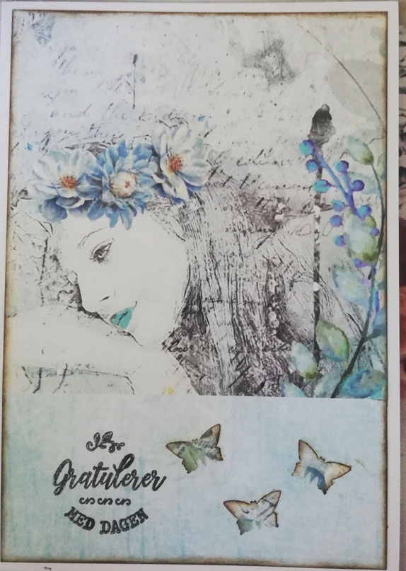 Gratulasjon-kort. - Epla