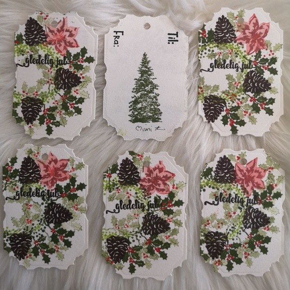 6 mellomstore Pakkelapper. - Epla