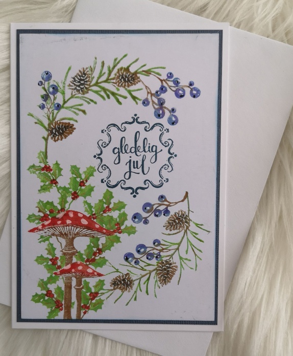 Julekort med Lavinia stempler. - Epla