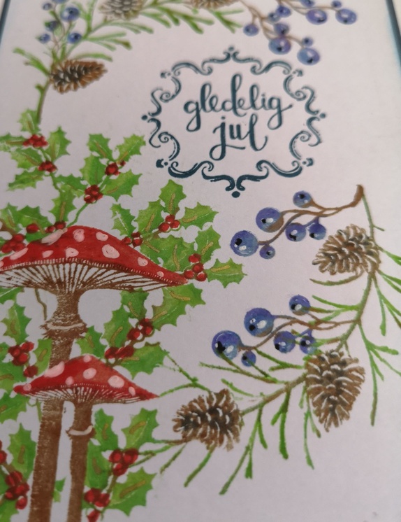 Julekort med Lavinia stempler. - Epla