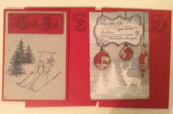 2 fine vintage julekort. - Epla