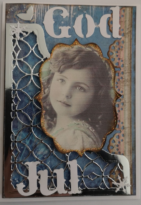 Julekort I vintage stil. - Epla