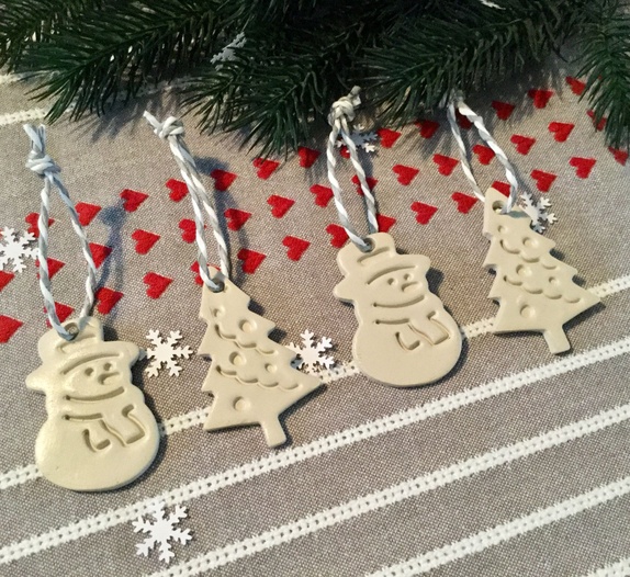 Juletrepynt 4 pk. keramikk - Epla