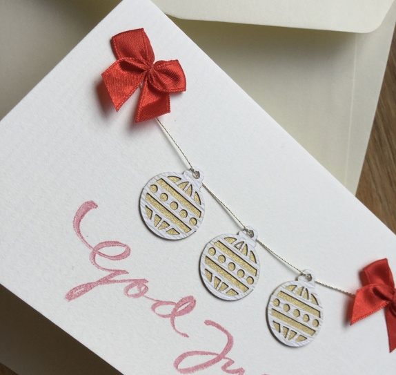 "Julekule" julekort i 2 pk - Epla