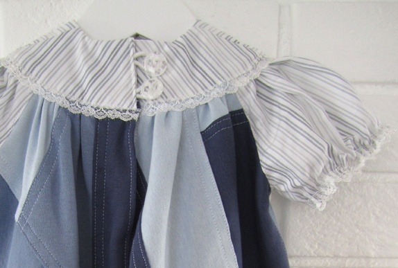 Kjole - str. 62-68 - blåtoner - Epla