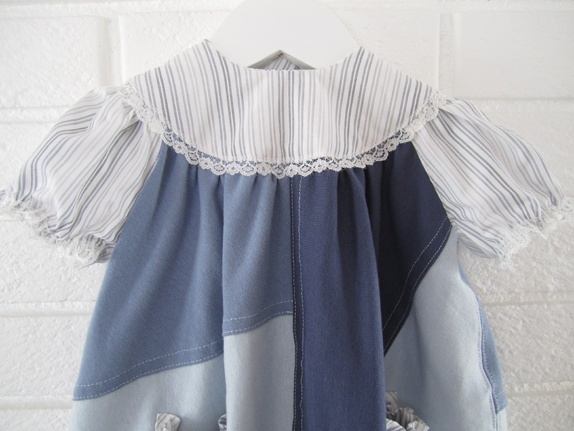 Kjole - str. 62-68 - blåtoner - Epla