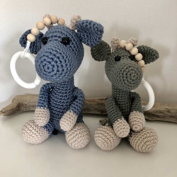 Grønn Vognpynt/babygymleke - Epla