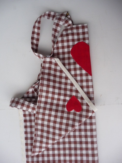 Barne - forkle m / skaut til en pepperkake - baker - Epla