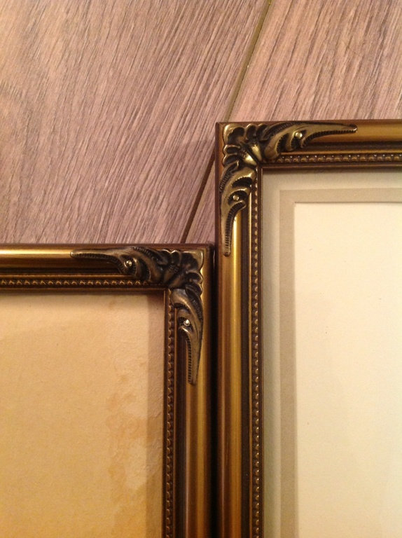 2 gamle rammer i teak - Epla