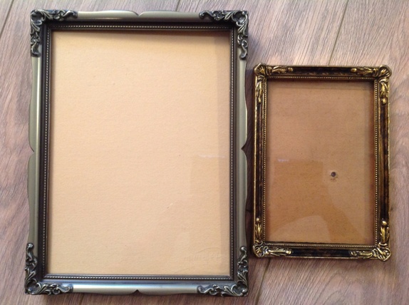 4 gamle rammer i teak - Epla