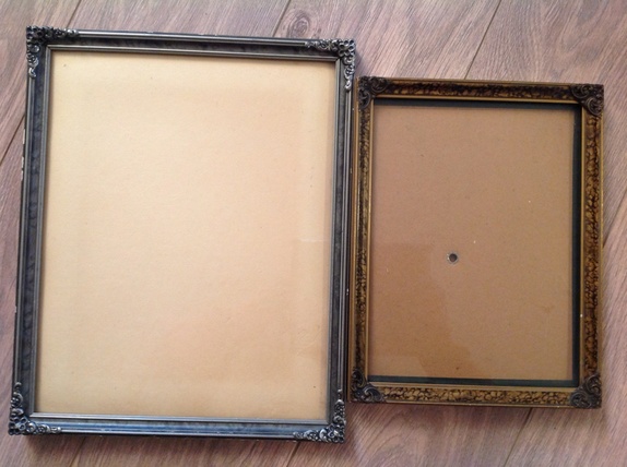 4 gamle rammer i teak - Epla