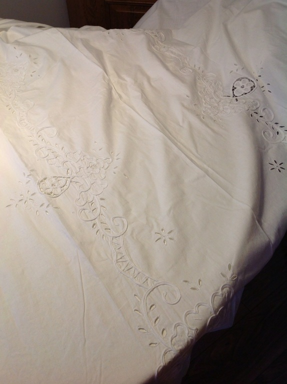 Stor håndlaget duk - Epla