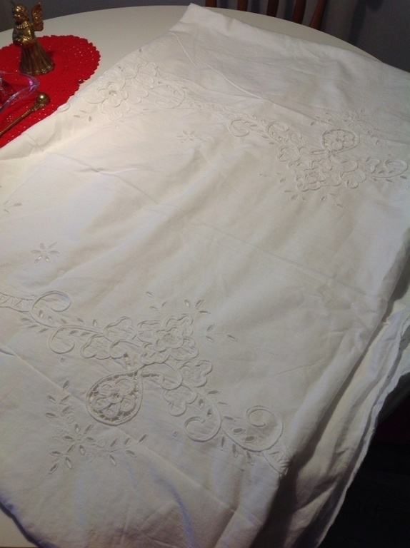 Stor håndlaget duk - Epla