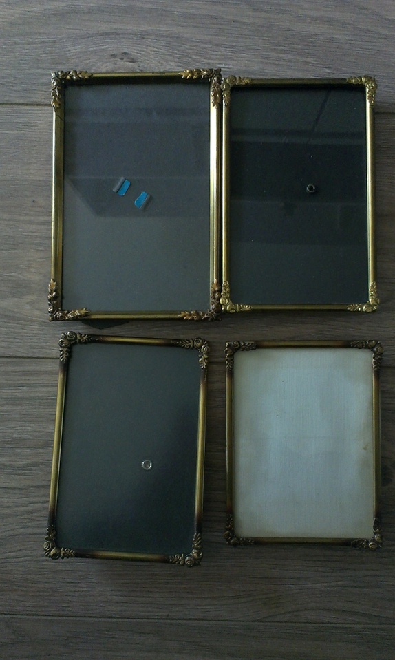 4 fine gamle rammer - Epla