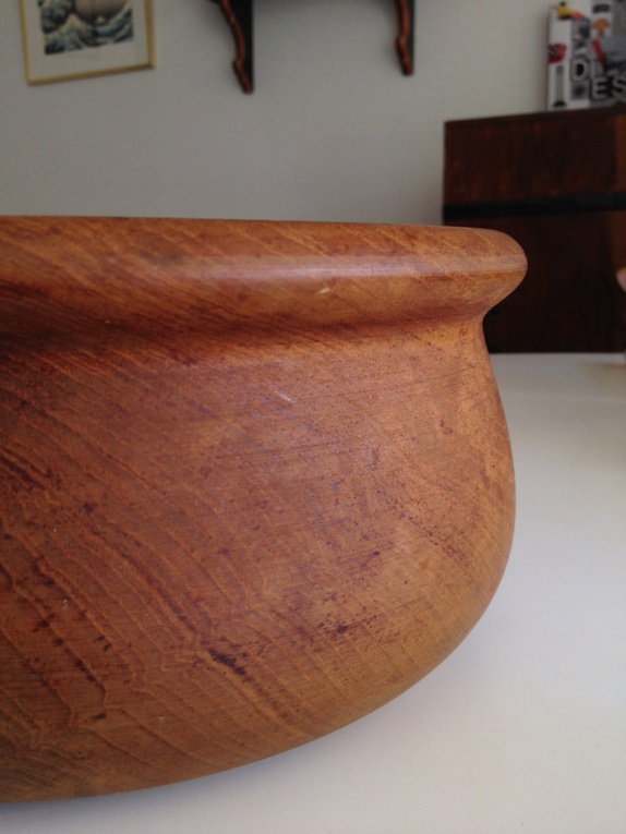 Stor bolle i teak - Epla