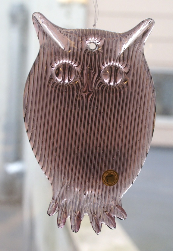 Solfanger- ugle- Gränna Glas- vinduspynt - Epla