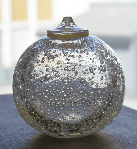 Kulevase- oljelampe i kunstglass-Hadeland - Epla