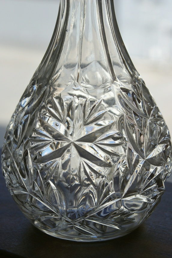 Stor gammel pressglass karaffel - Epla