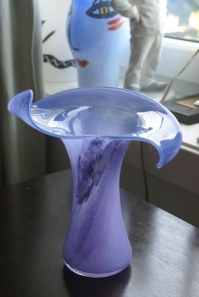 Fantastisk fin vase- kunstglass- Severin Brørby - Epla
