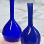 To blå vintage vaser- kunstglass - Epla