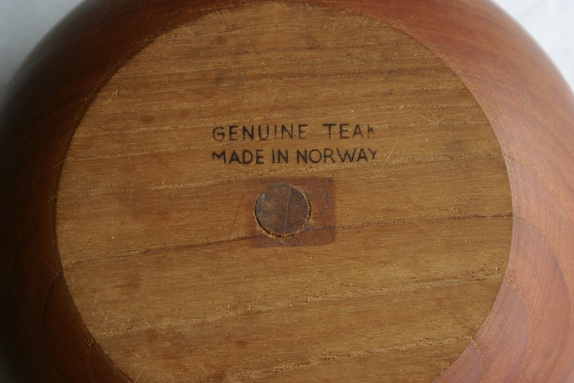 Stilig teak bolle fra Norge - Epla