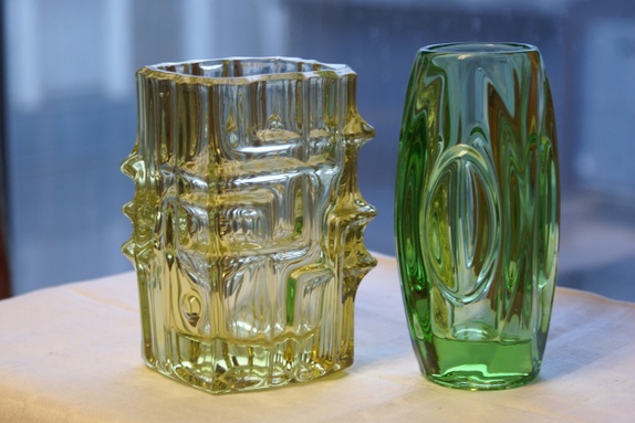 To vakre retro vaser i glass - Epla
