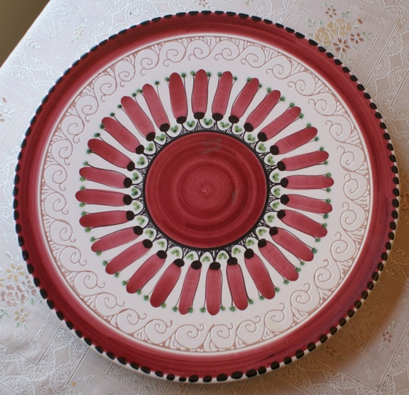 Lekkert stor fat- ELLE- keramikk - Epla