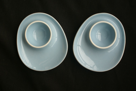 Figgjo- To blå eggeglass - Epla