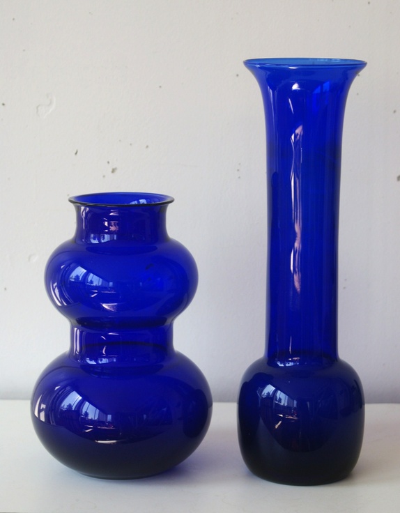 Hadeland- To blå vaser- Medoc - Epla