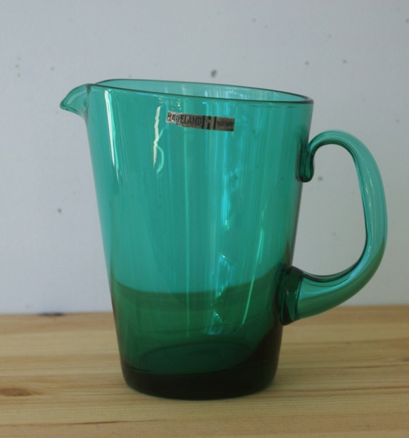 Hadeland- Vakker grønn mugge - Epla